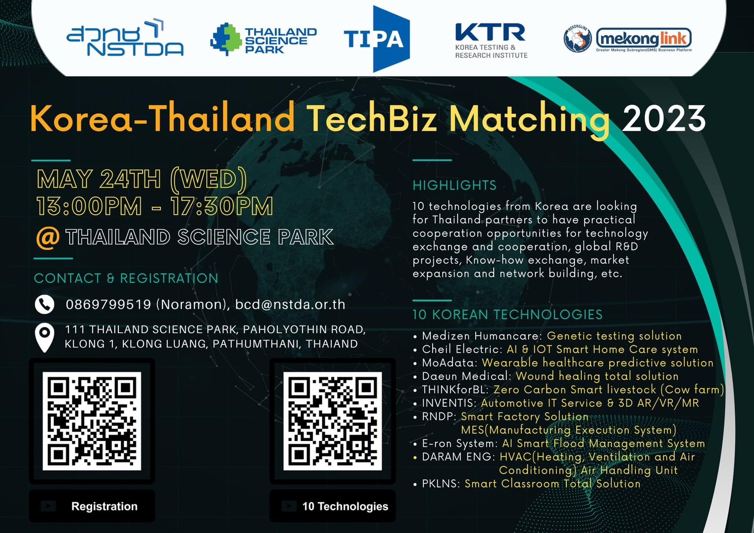 Korea-Thailand TechBiz Matching 2023 - Thailand Science Park - The ...